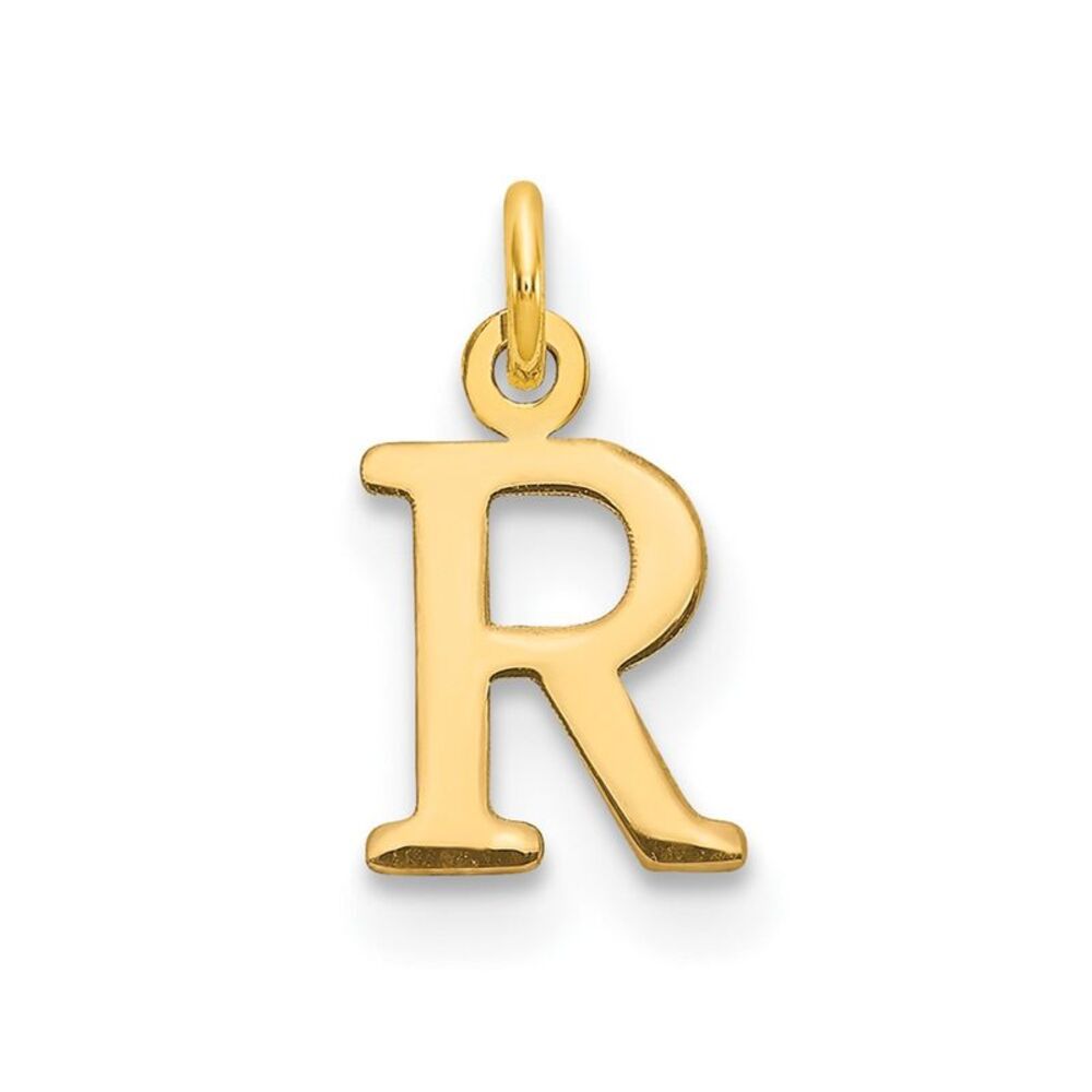 Kazi Luxury 14k Yellow Gold Cutout Letter R Initial P… - Gem